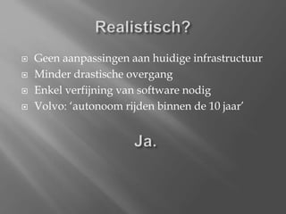 Autonoom rijden | PPTX