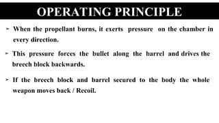 automatic weapon system , recoil , types | PPT