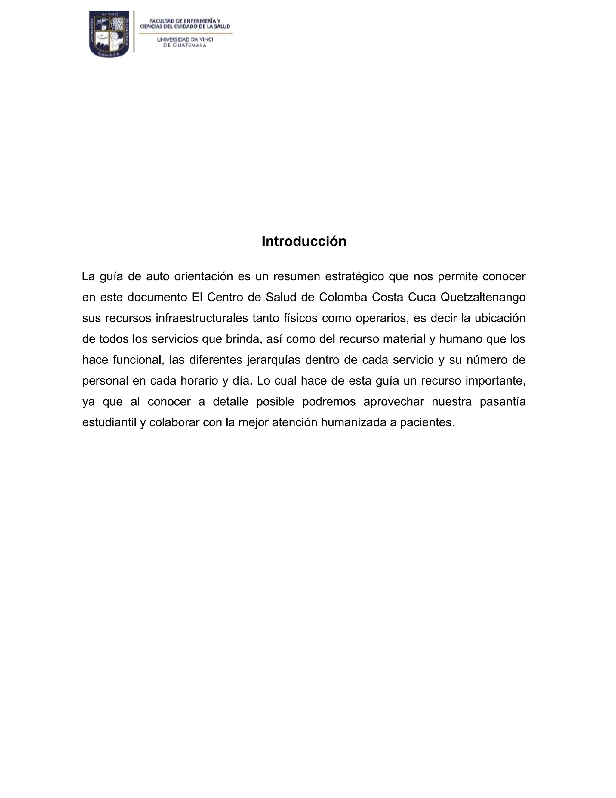 Auto Orientación de Colomba costa cuca Quetzaltenango | PDF