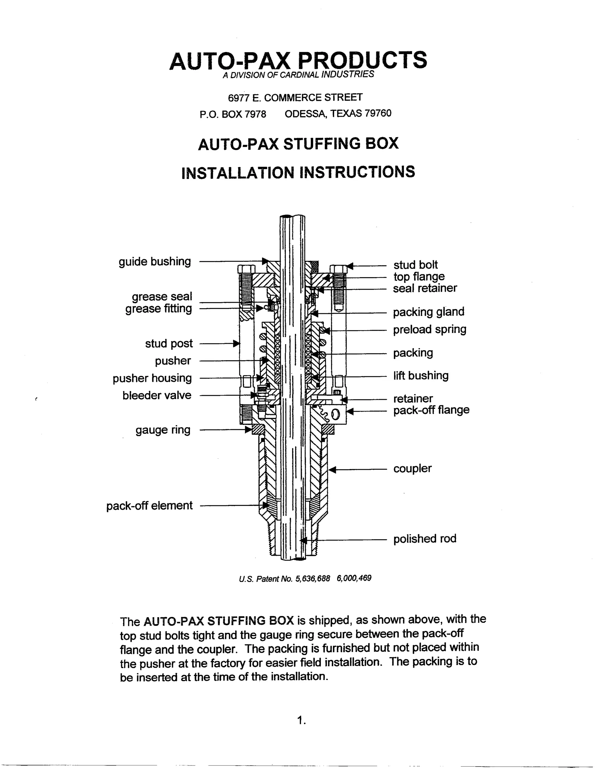 autopax stuffing box.pdf autopax stuffing box | PDF