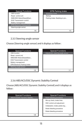 Autophix es910 bmw mini scanner user manual | PDF