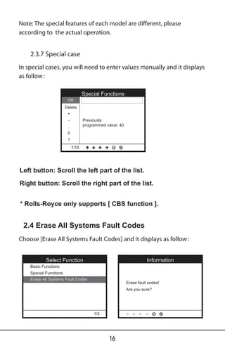 Autophix es910 bmw mini scanner user manual | PDF