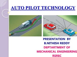 AUTO PILOT TECHNOLOGY IN VEHICLES | PPTX