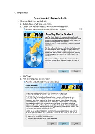 Pengertian dan Fungsi Autoplay Media Studio | PDF