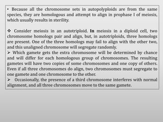 Autopolyploidy | PPTX
