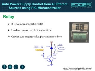 Auto power supply control from 4 different sources using pic ...