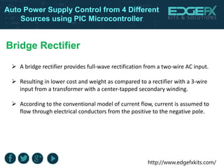 Auto power supply control from 4 different sources using pic ...