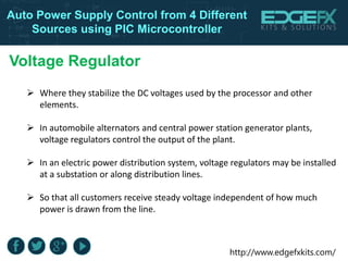 Auto power supply control from 4 different sources using pic ...