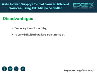 Auto power supply control from 4 different sources using pic ...