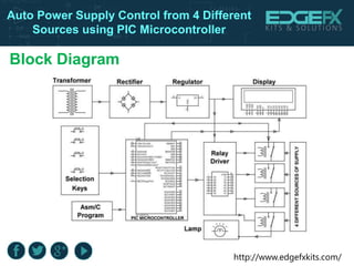 Auto power supply control from 4 different sources using pic ...