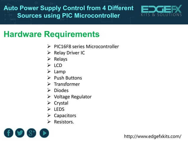 Auto power supply control from 4 different sources using pic ...