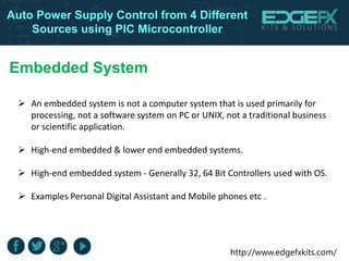 Auto power supply control from 4 different sources using pic ...