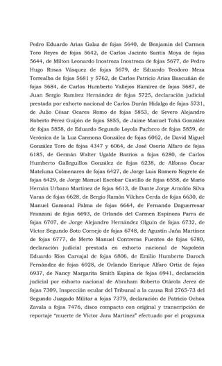 Los nuevos procesamiento por crimen de Víctor Jara | PDF