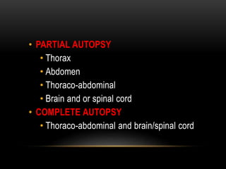Autopsy. standard operating procedure. dr. pjgmrmc | PPT