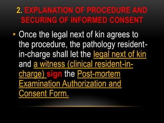 Autopsy. standard operating procedure. dr. pjgmrmc | PPTX