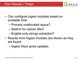Autopsy 3.0 - Open Source Digital Forensics Conference | PPT