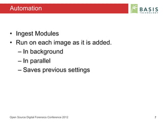 Autopsy 3.0 - Open Source Digital Forensics Conference | PPT