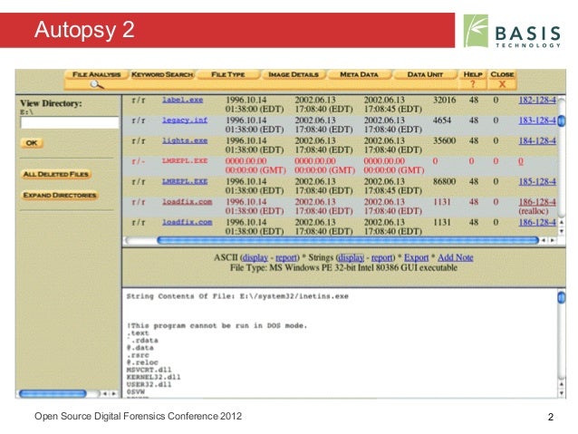 Autopsy 3 0 Open Source Digital Forensics Conference