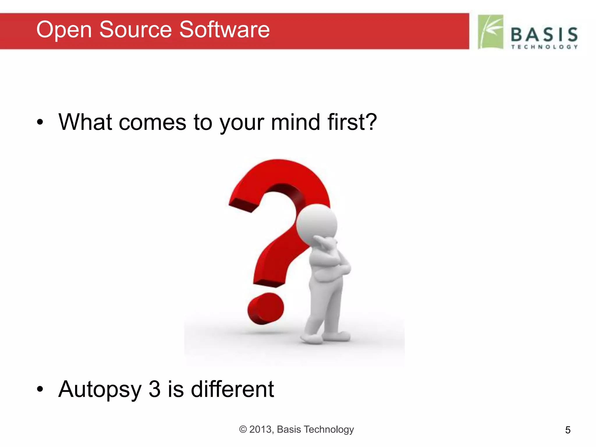 Autopsy 3: Free Open Source End-to-End Windows-based Digital Forensics Platform | PPTX