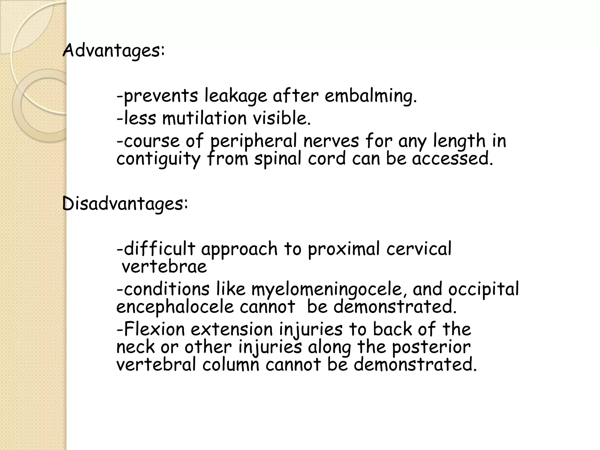 Autopsy dissection of heart and spinal cord | PPTX