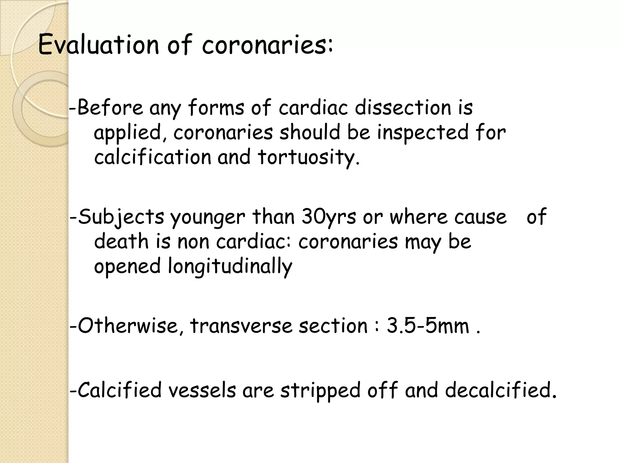 Autopsy dissection of heart and spinal cord | PPTX