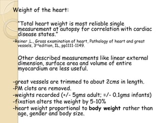Autopsy dissection of heart and spinal cord | PPTX