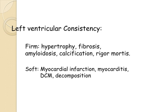 Autopsy dissection of heart and spinal cord | PPTX