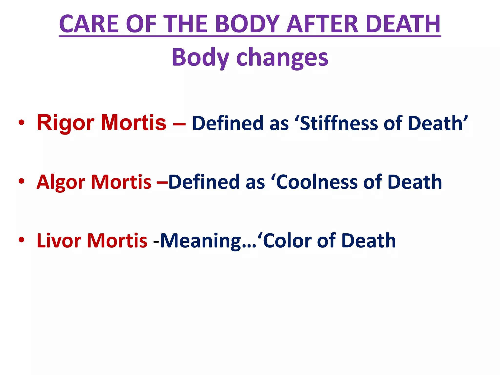 Autopsy, embalming, care of dead body | PDF