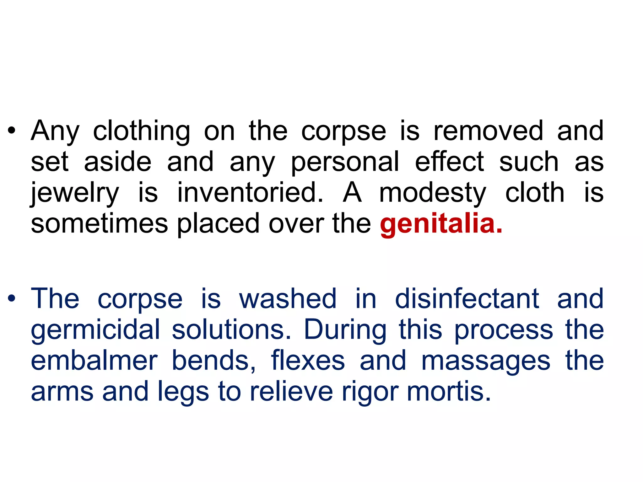 Autopsy, embalming, care of dead body | PDF