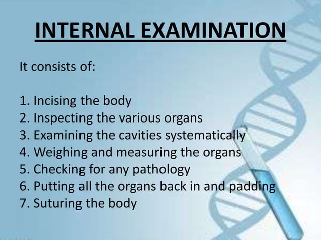 Autopsy internal examination, Forensic Medicine, Post-mortem ...