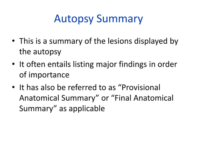 Autopsy Lectures.pptx | Arms & Ammunition | Sensitive Topics