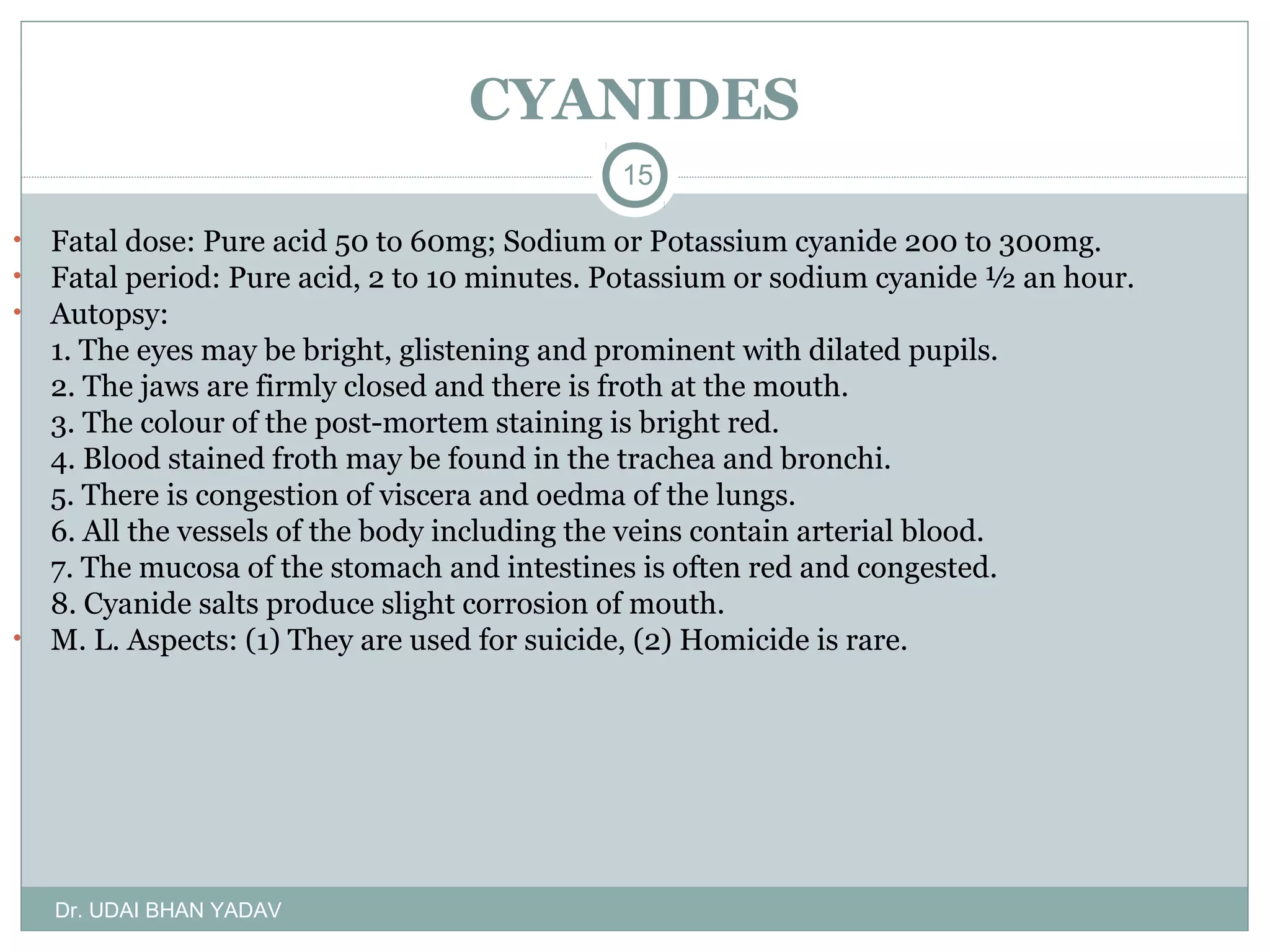 Autopsy of poisonous cases | PPT
