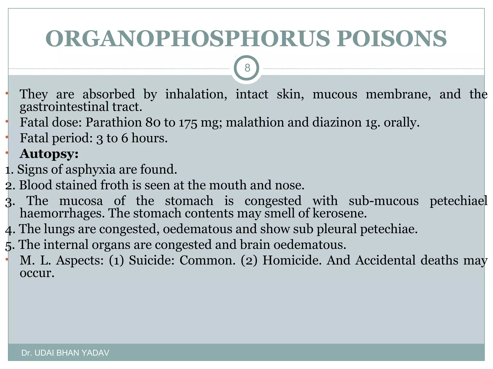 Autopsy of poisonous cases | PPT