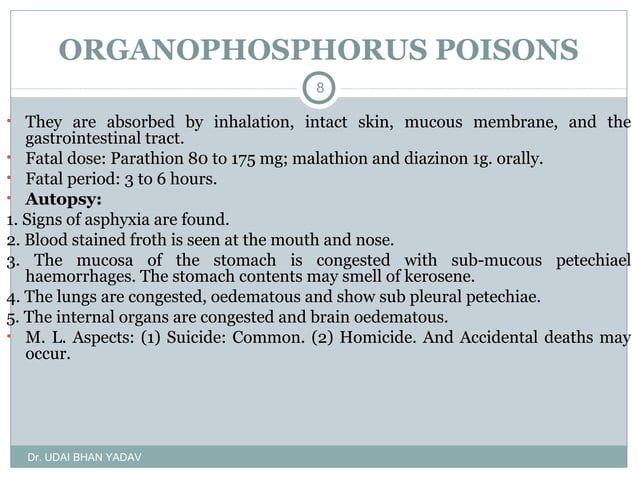 Autopsy of poisonous cases | PPT