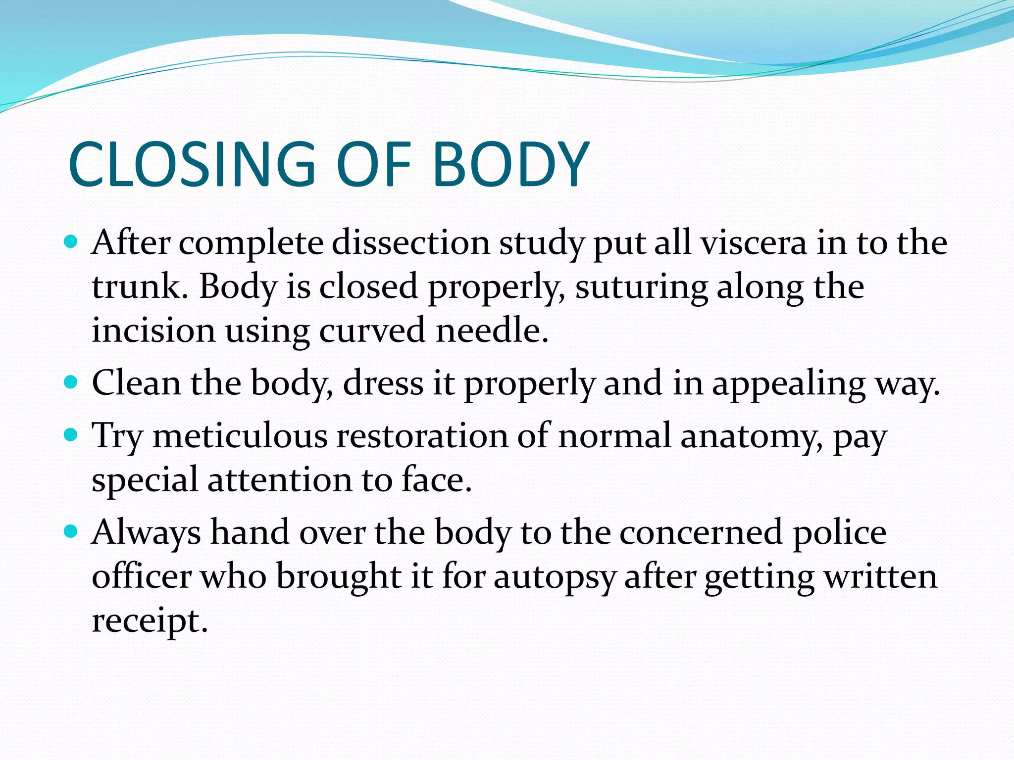 Autopsy procedure | PPTX