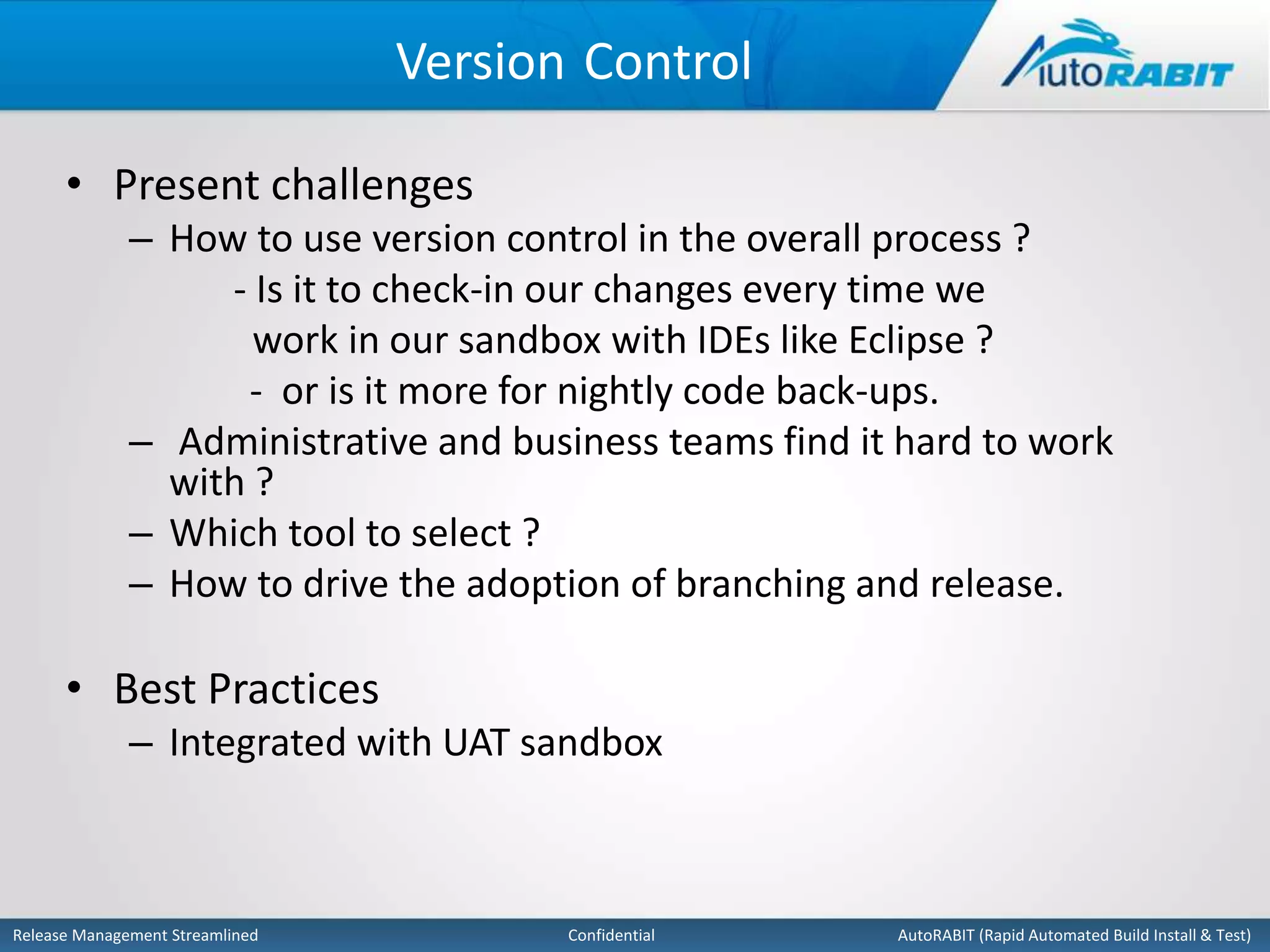 Salesforce Continuous Integration with AutoRABIT | PPTX