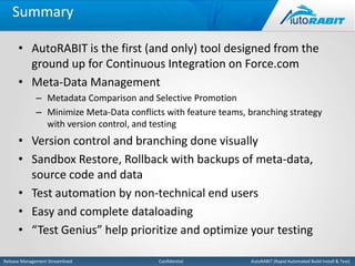 Salesforce Continuous Integration with AutoRABIT | PPTX