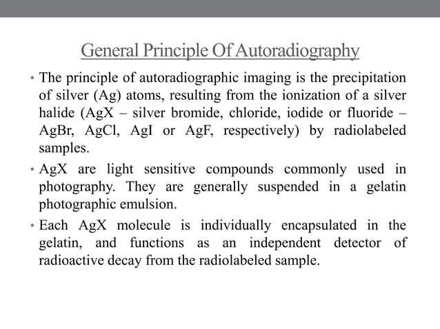 Autoradiography | PPTX | Medical Tests | Medical Health