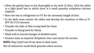 AUTORADIOGRAPHY. Principle and methodology.pptx
