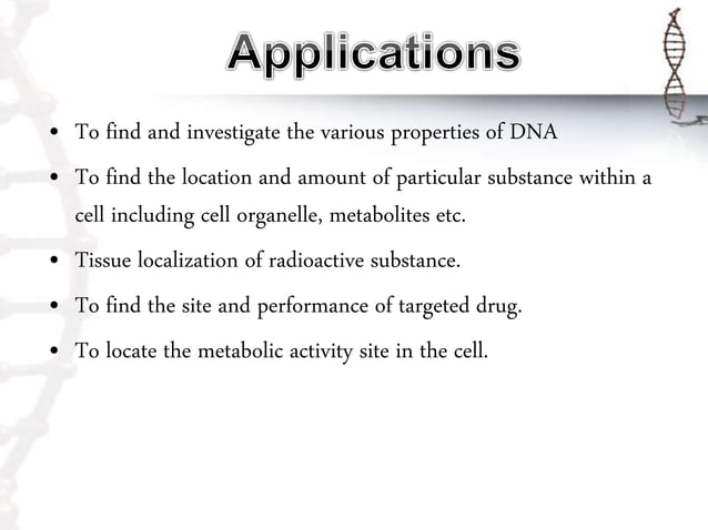 Autoradiography | PPTX | Chemistry | Science