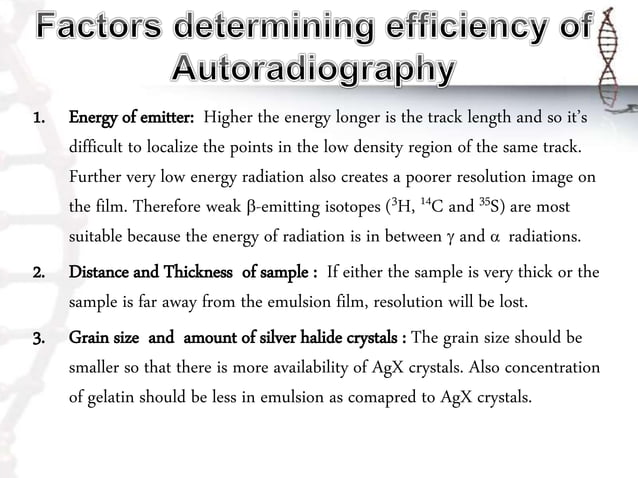 Autoradiography | PPTX | Chemistry | Science