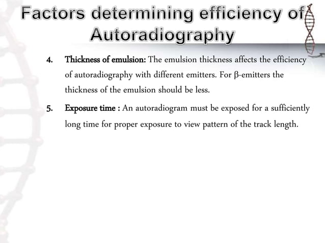 Autoradiography | PPTX | Chemistry | Science