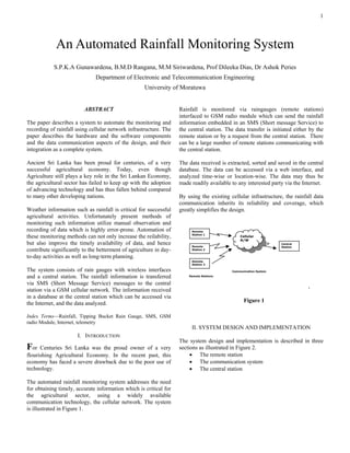 Auto rain gauge radio module | PDF