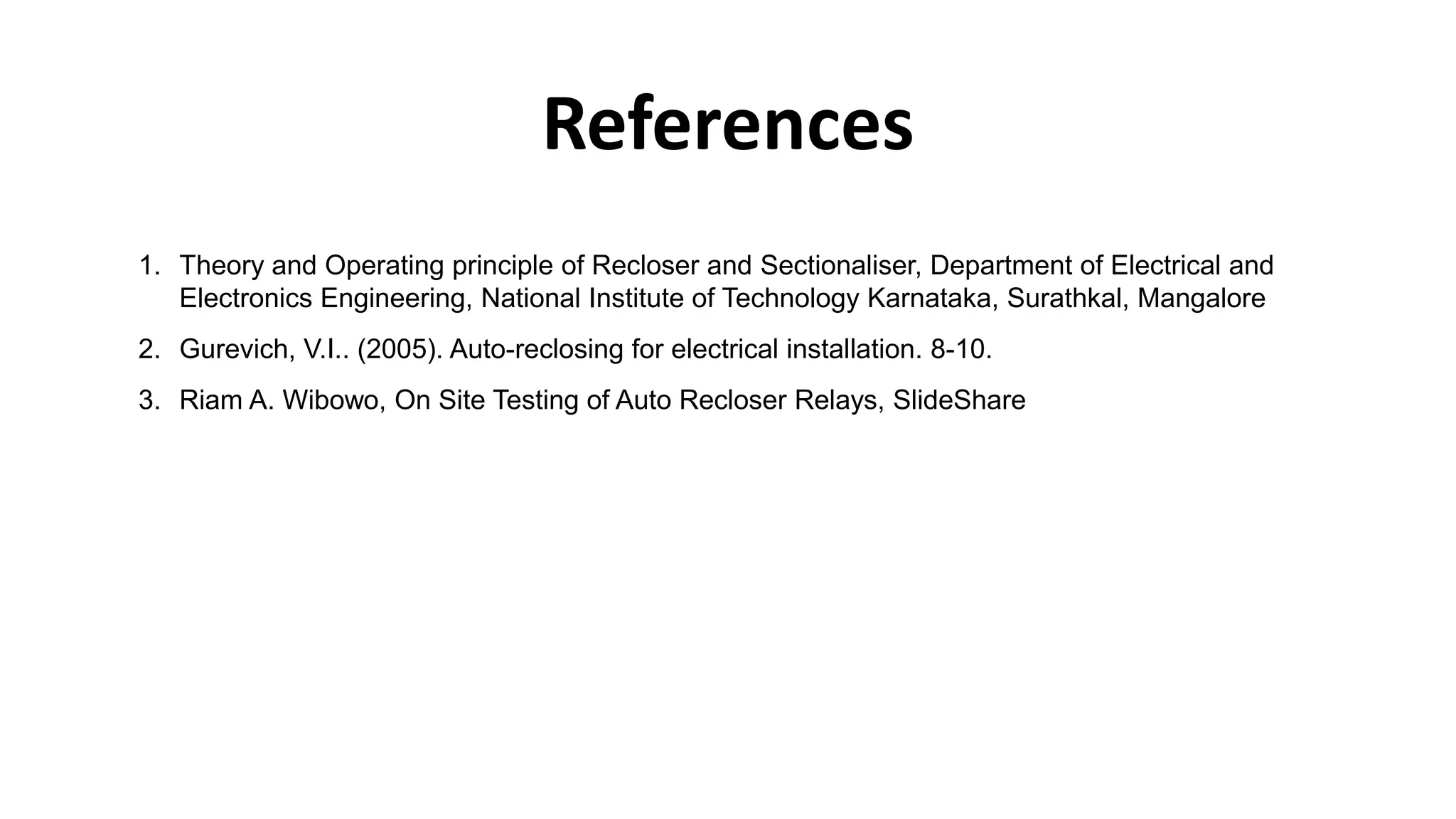 Auto Reclose Function of Distance Relays | PPTX