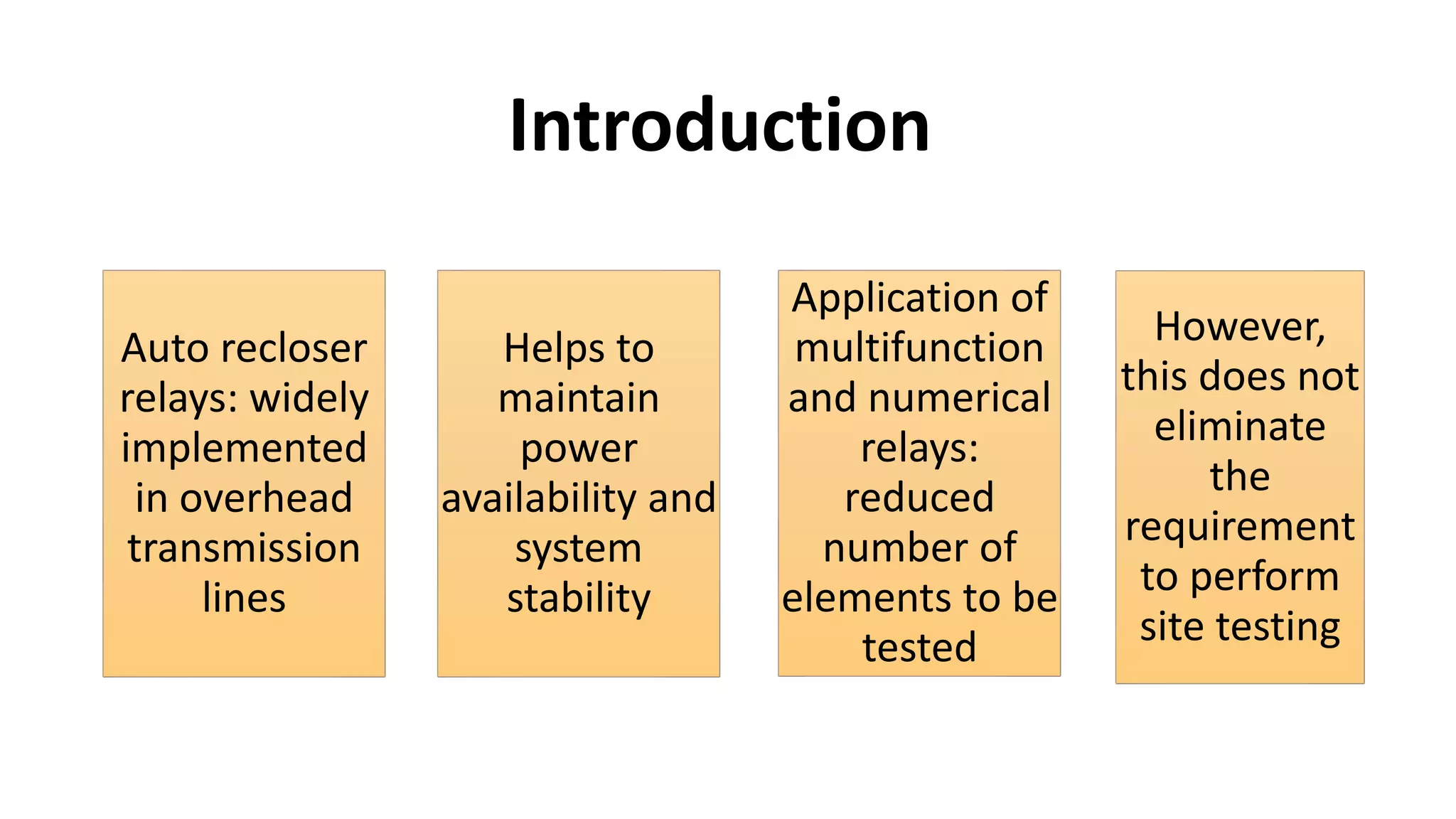 Auto Reclose Function of Distance Relays | PPTX