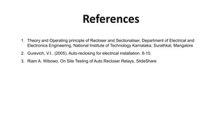 Auto Reclose Function of Distance Relays | PPTX
