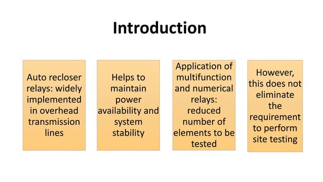 Auto Reclose Function of Distance Relays | PPTX