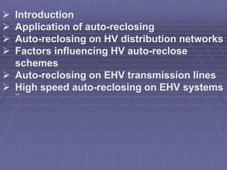 Auto recloser | PPTX