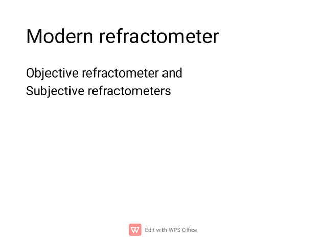 AUTO REFRACTOME- basic review formulaes and recent advances | PPT