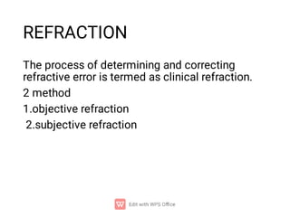 AUTO REFRACTOME- basic review formulaes and recent advances | PPT